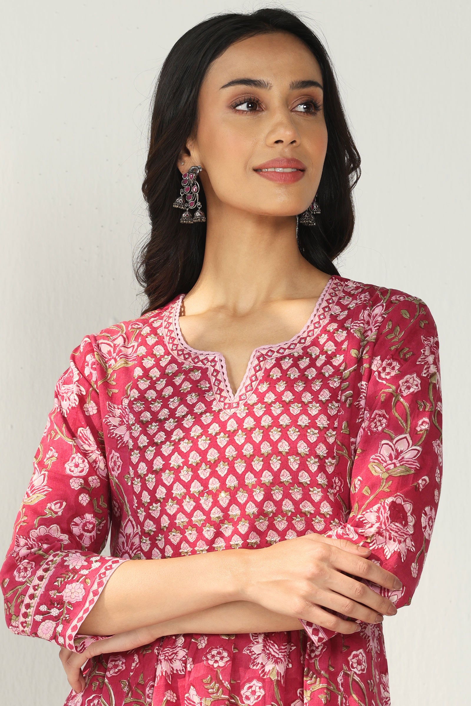 Roz Meher Jasmine Sanganeri Kurta – Farida Gupta India
